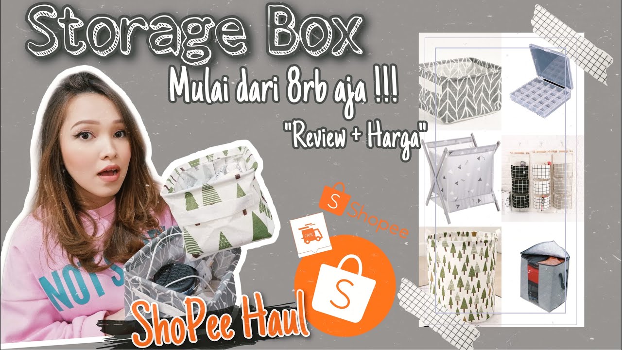 SHOPEE HAUL STORAGE BOX / ORGANIZER || Home Decor - YouTube