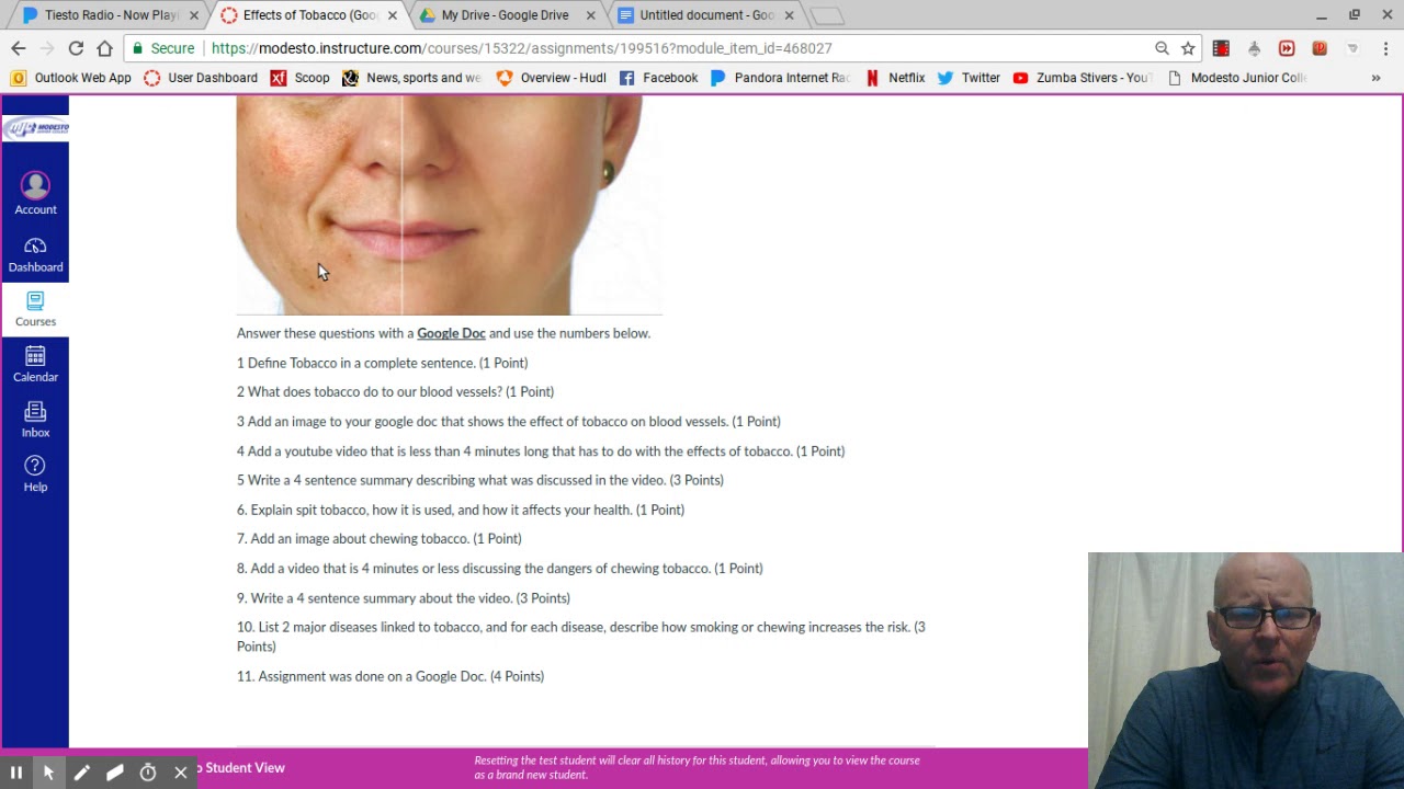 Using Google Docs for Health 110 (Effects of Tobacco Assignment) - YouTube