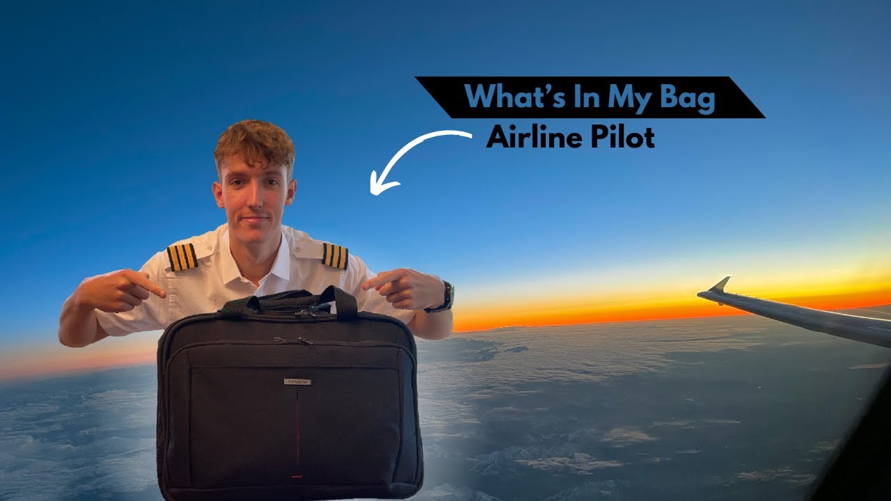 What's In An Airline Pilot's Flight Bag - YouTube
