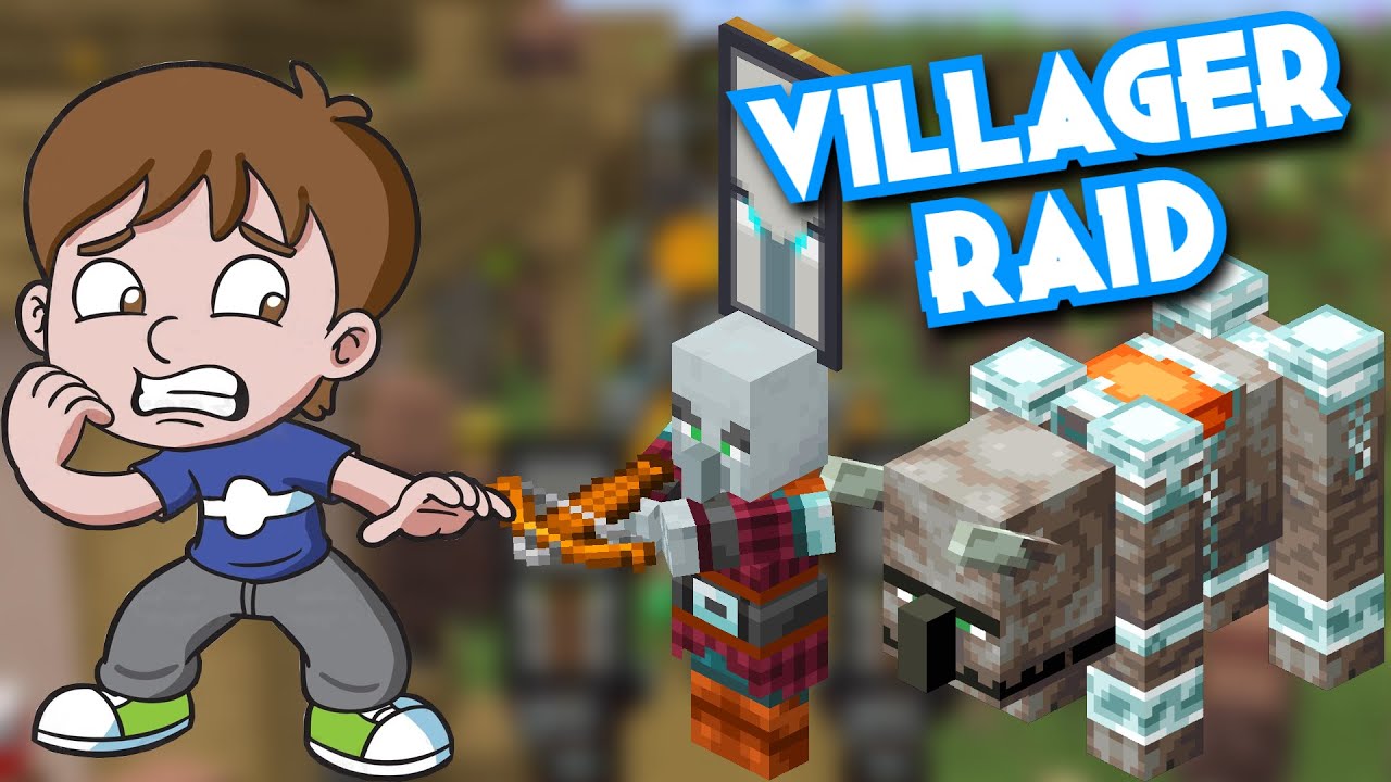 Minecraft Villager Raid | Stream Highlight - YouTube