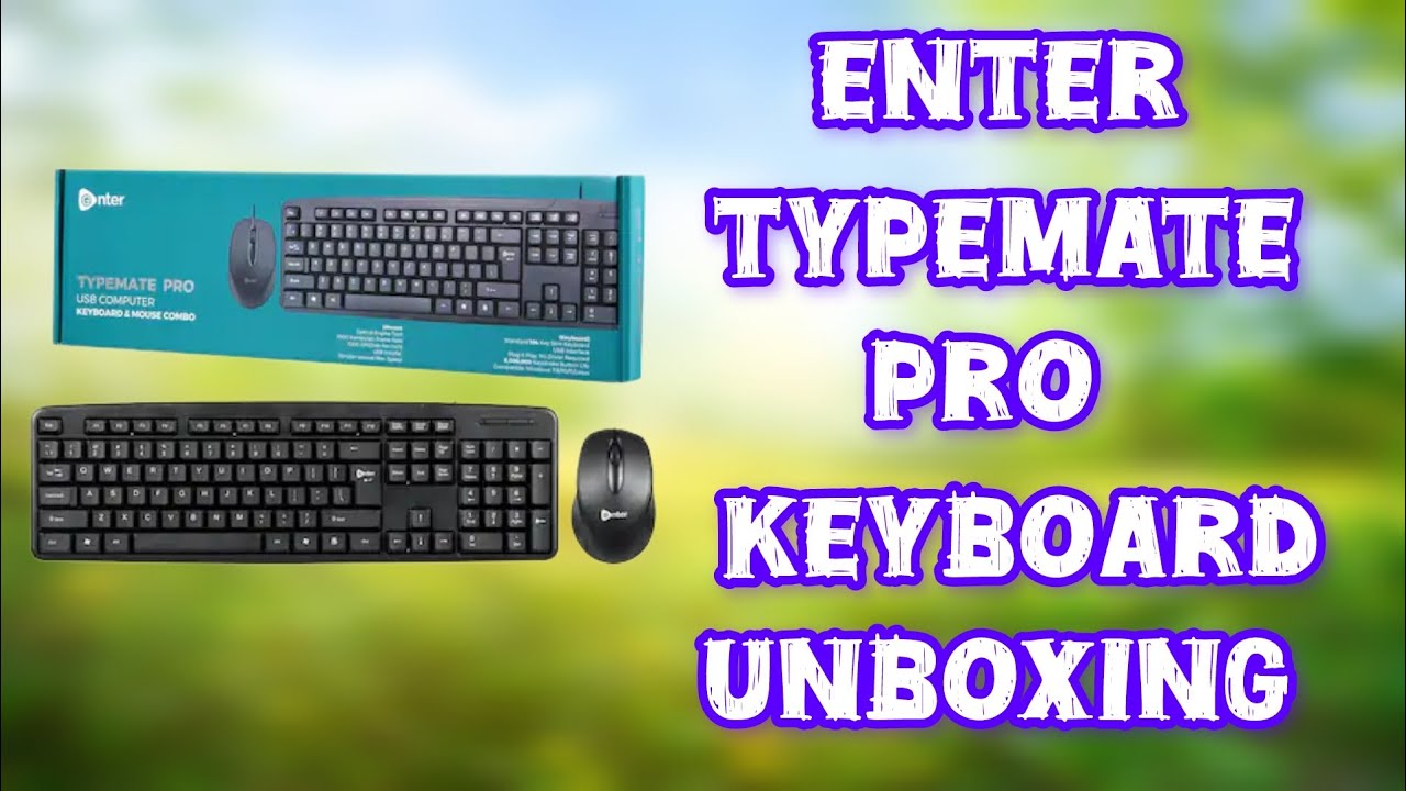 Enter Typemate Pro Keyboard Unboxing - YouTube