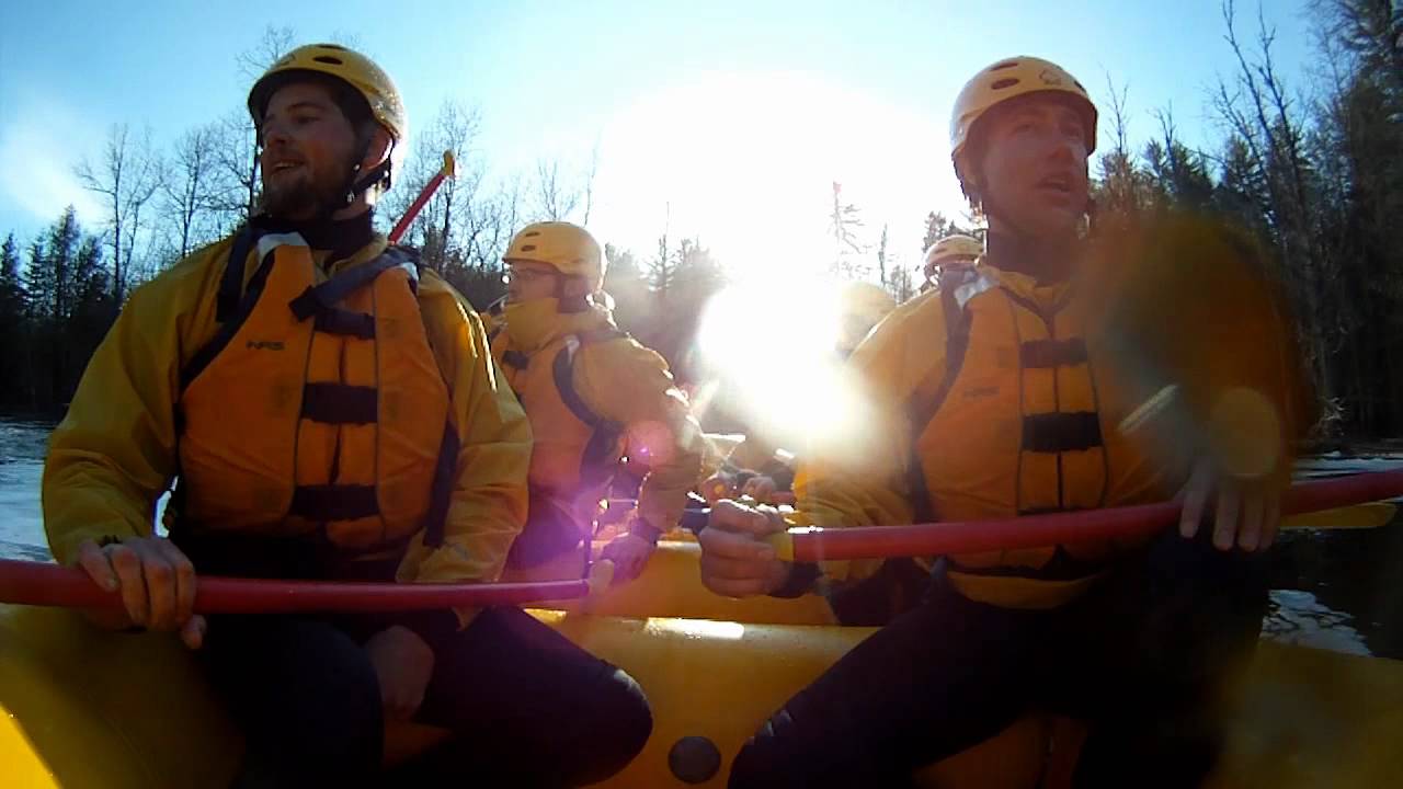 Northwoods Adventures - Spring Rafting on the Sturgeon River - YouTube