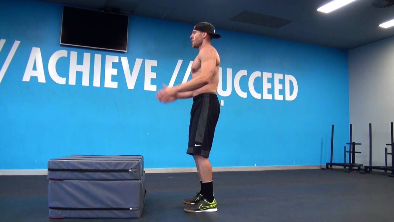 Linear box jump with triple extension (Bilateral) - YouTube