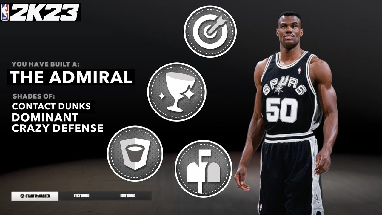 THE BEST DAVID ROBINSON BUILD NBA 2K23! AN ELITE STRETCH BIG WITH ...