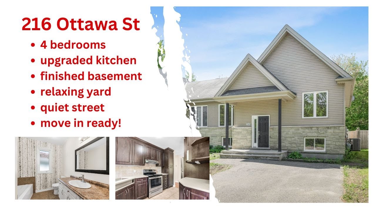 216 Ottawa St - beautiful bungalow in Limoges - YouTube