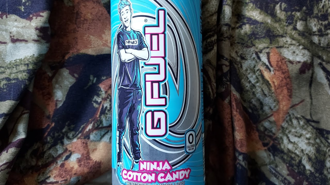 GFUEL Ninja Cotton Candy Zero Sugar Energy Drink Sip N Review - YouTube