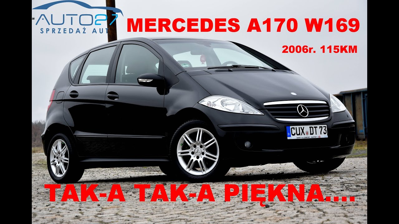 #AUTO27 - SPRZEDANY- TEST - MERCEDES W169 A170 2006r. Czarna - i Piękna ...