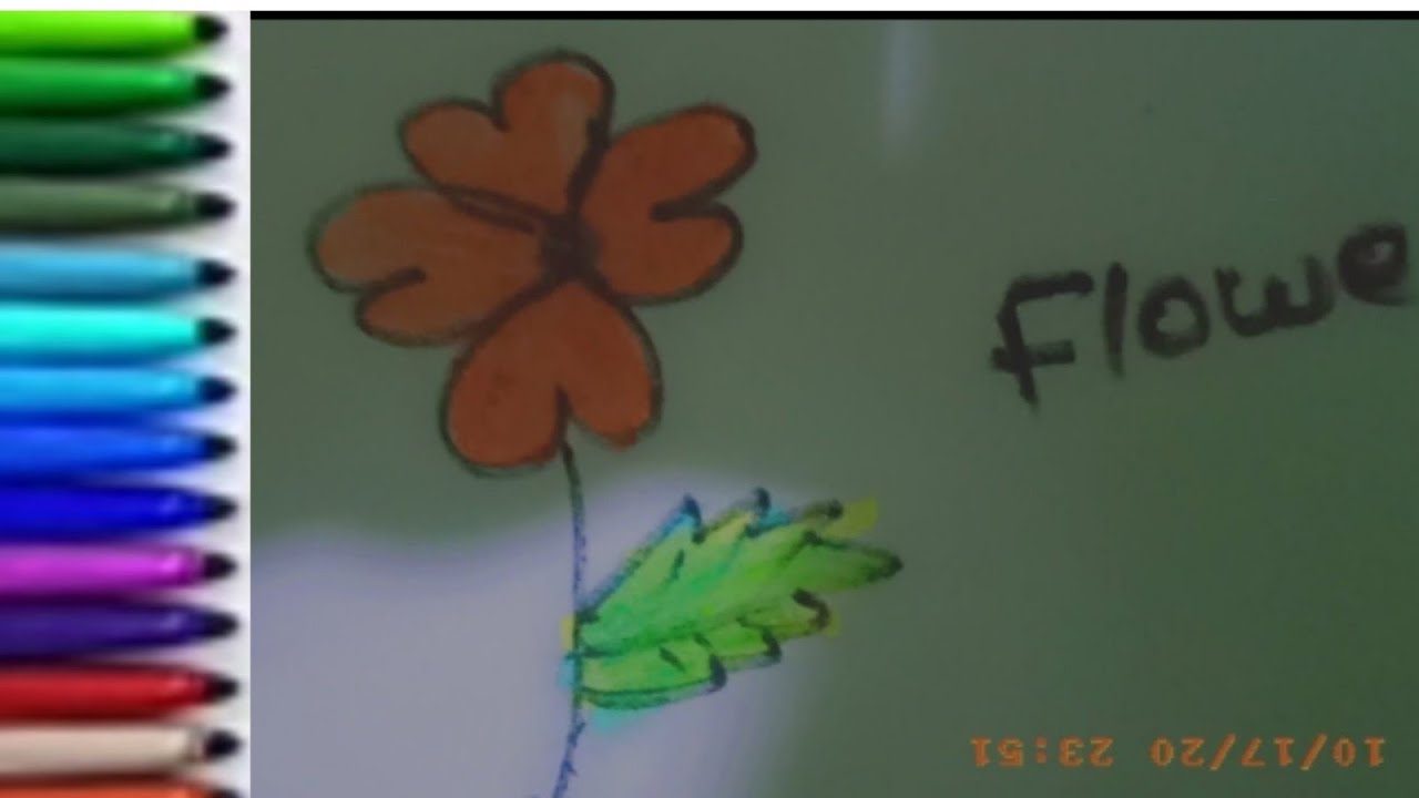 How to draw flower in letter G - YouTube