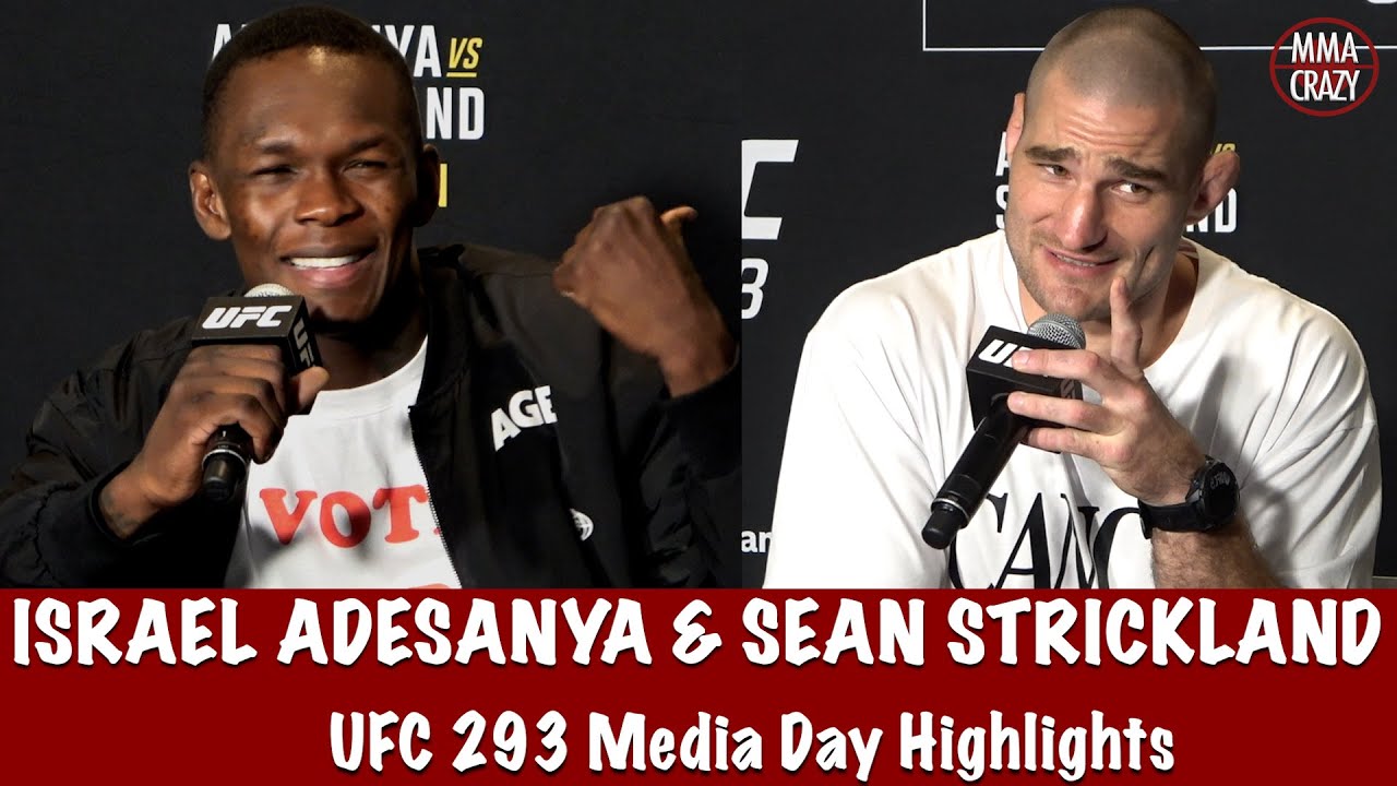 UFC 293: Israel Adesanya & Sean Strickland Media Day Highlights - YouTube
