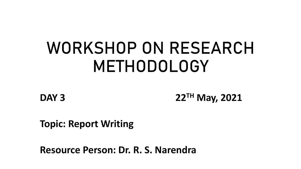 Research Methodology Workshop - Day 3 - YouTube