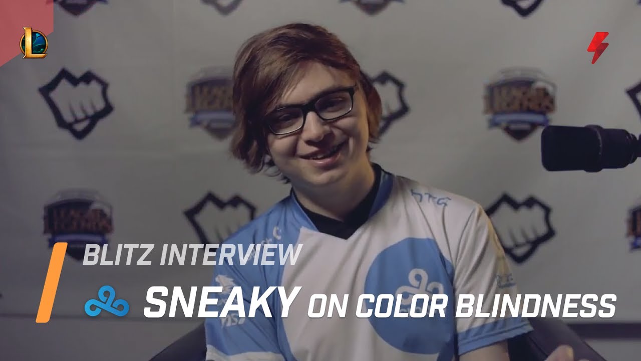 Sneaky on being color blind: "I thought I wasn't studying hard enough ...