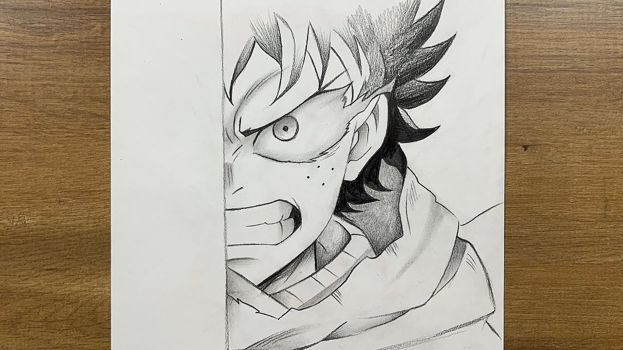 Draw Final Season Deku – Intense Look, Glowing Eyes & Battle Style ...