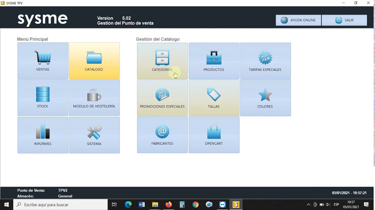 GESTION DE INVENTARIO EN SYSME TPV - YouTube