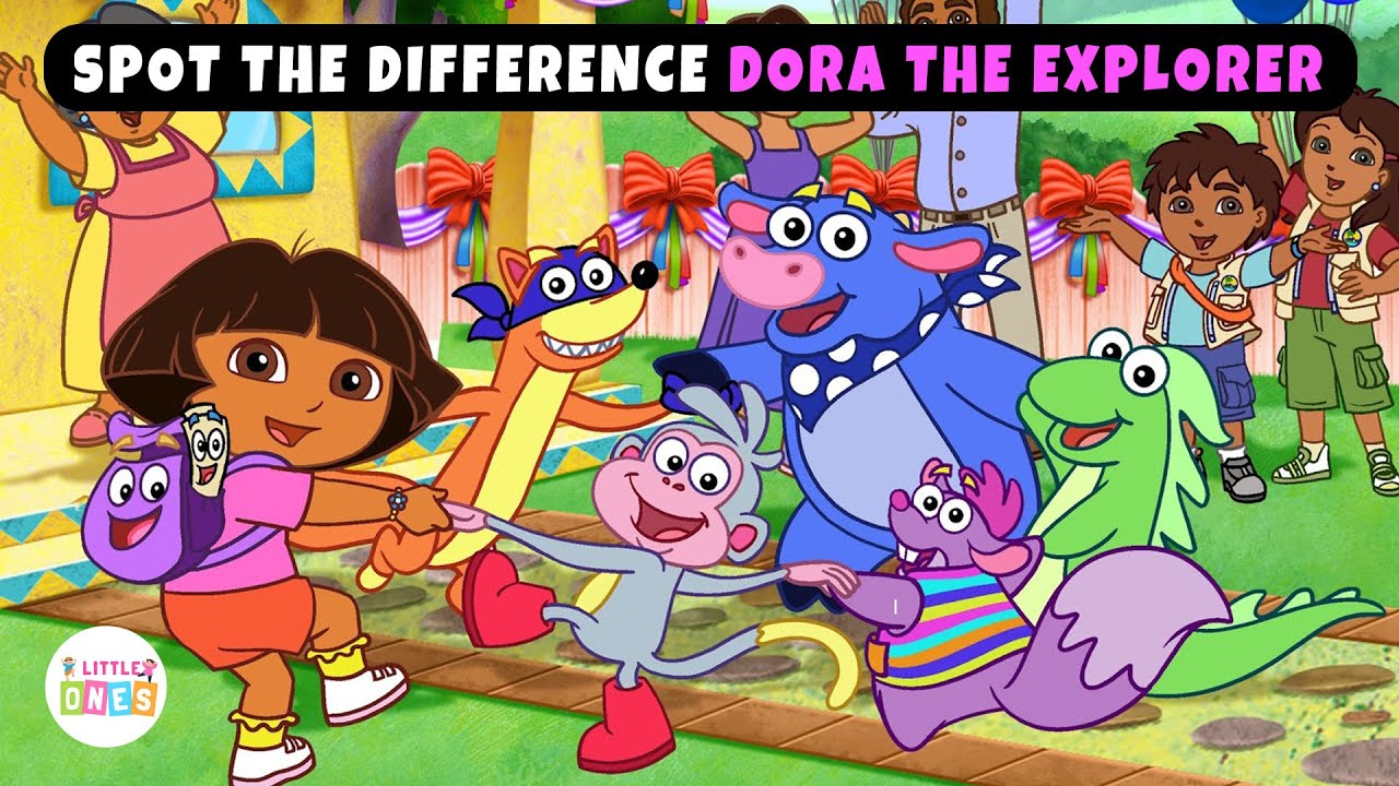 Dora Find the Difference | Dora’s Adventure Challenge! 🐒🗺️ - YouTube