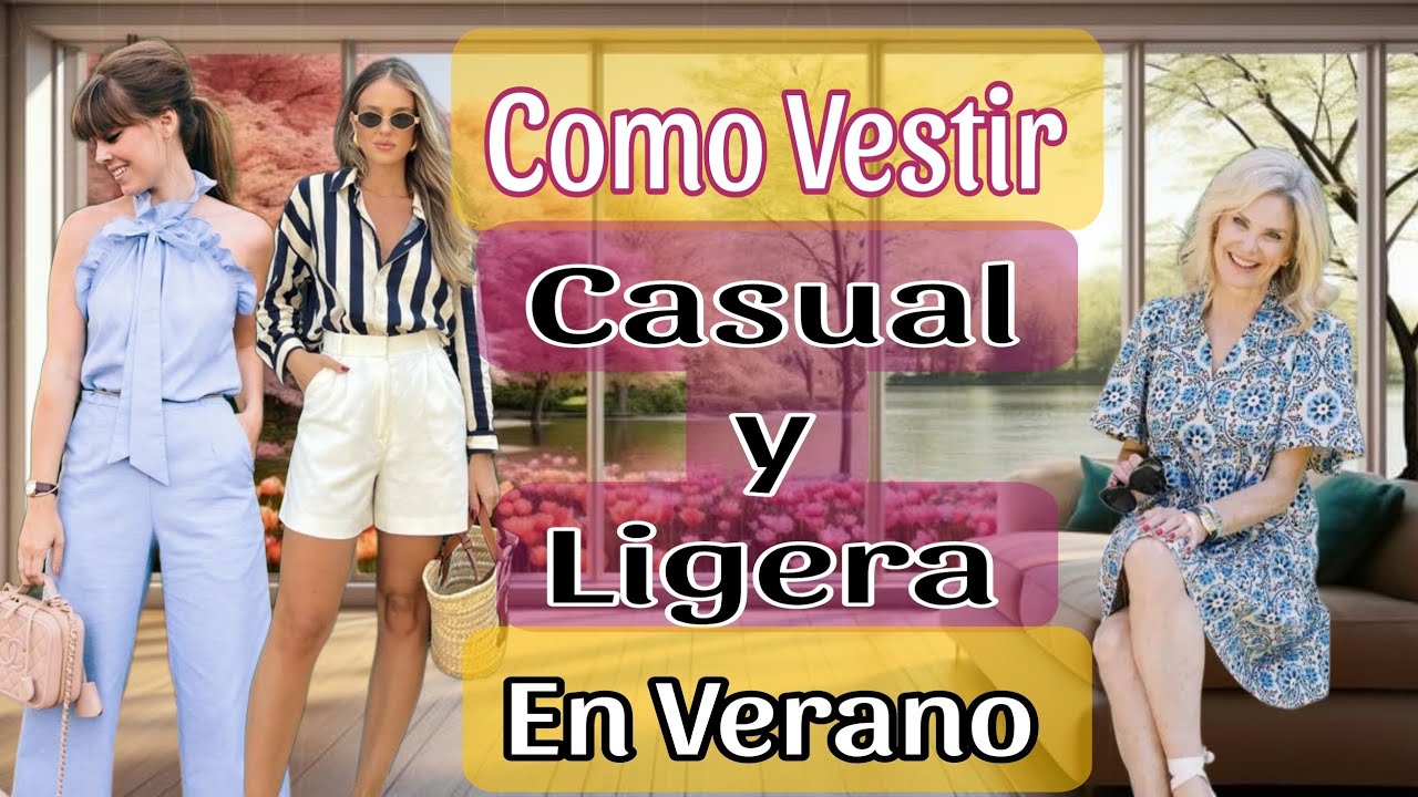 COMO VESTIR CASUAL EN VERANO CON ROPA LIGERA Y FRESCA | Crea tus ...