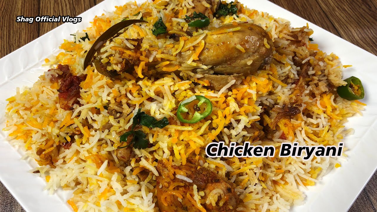 Chicken Simple Biryani Recipe By Shag Official Vlogs | Home Made Yummy ...