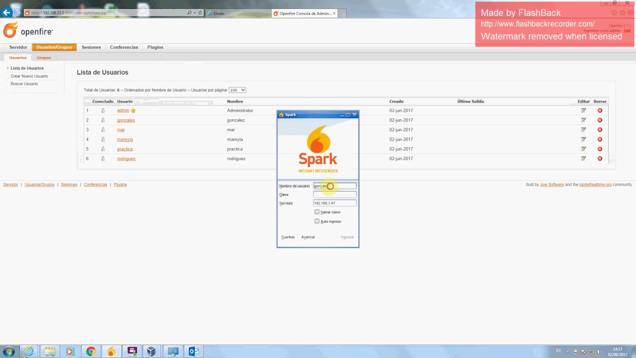 Práctica Openfire-Spark - YouTube