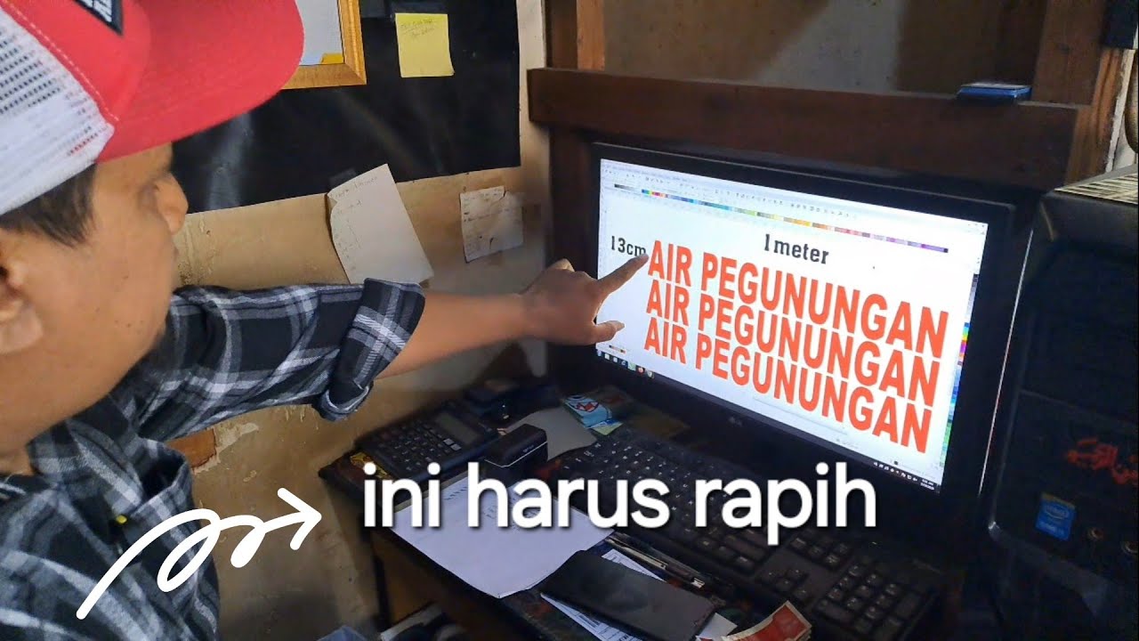 proses cutting sticker - YouTube
