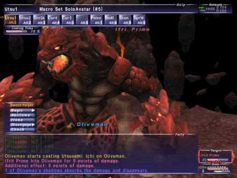 Oliveman - Ifrit - Naked Avatar Solo - FFXI