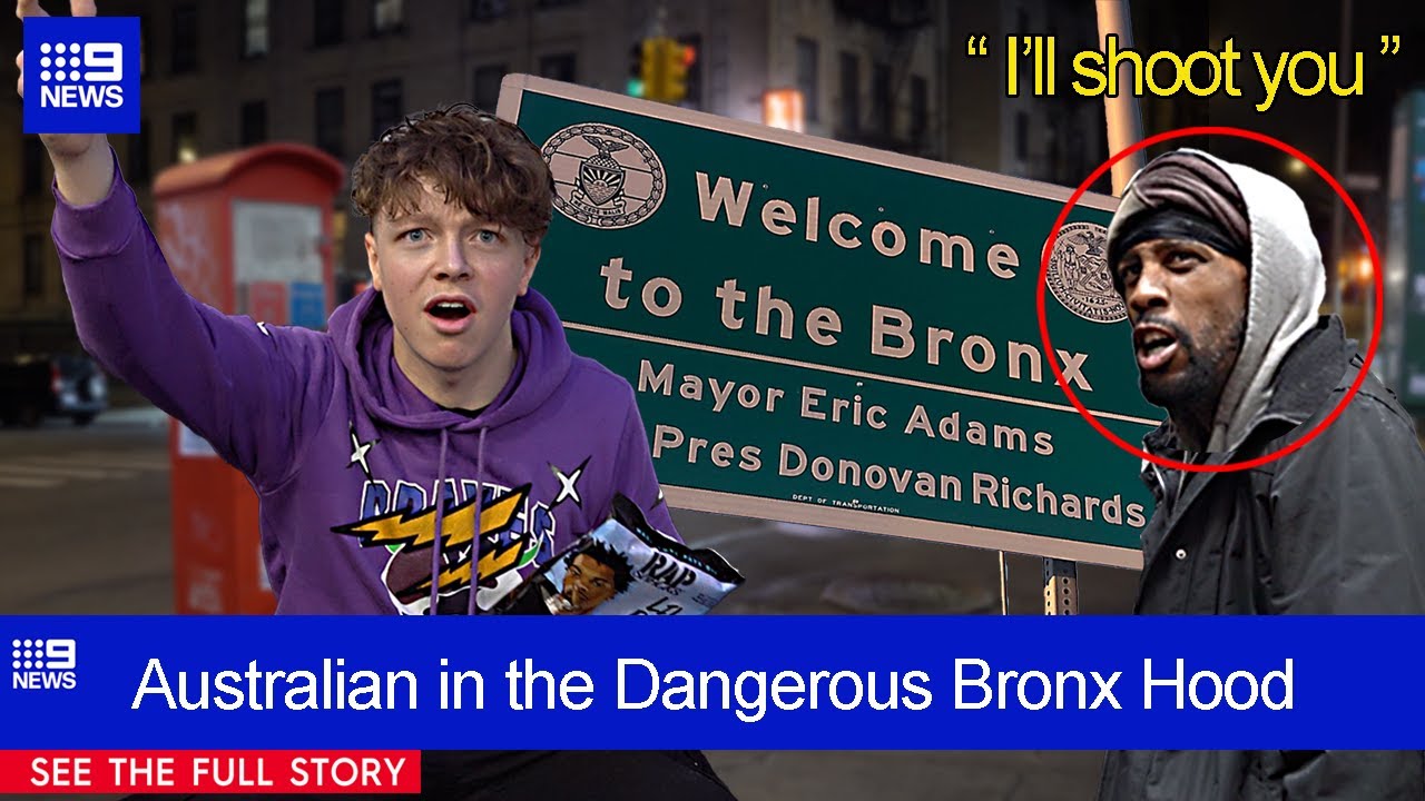 Australian visits the Bronx Hood - YouTube