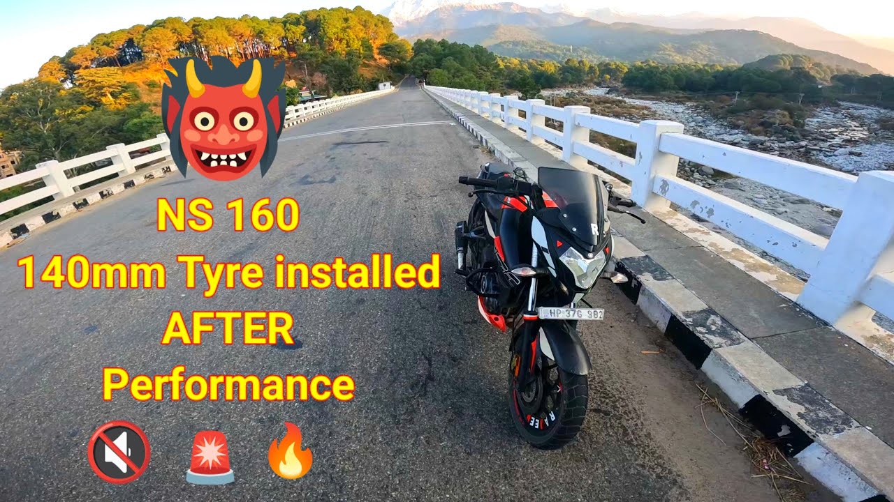 NS160 140mm Tyre installed After Performance 👹🔥🔇 ns160 fully modified 🙏 ...