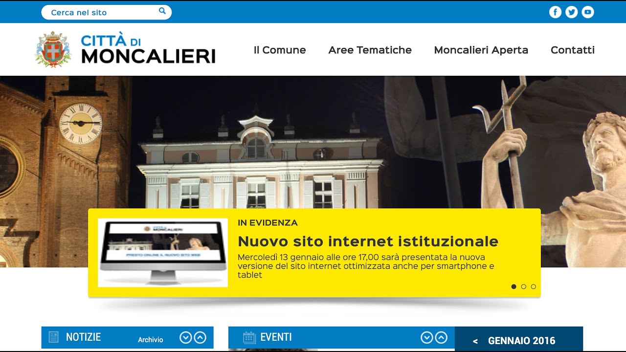 La presentazione in live streaming del nuovo sito web del Comune di ...