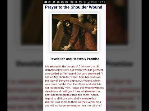 Prayer to the Shoulder Wound of Jesus Christ - YouTube