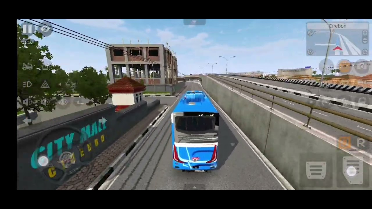 Hanif bus briveng || bus simulator game - YouTube