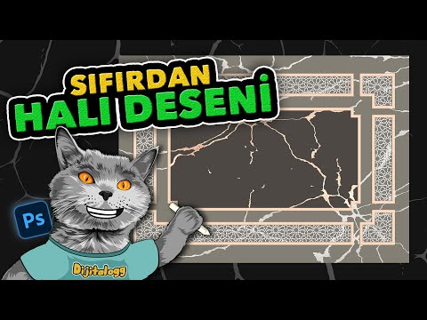 SIFIRDAN HALI DESENİ ÇİZ! | Draw a carpet design starting from scratch #photoshop #textiledesigner