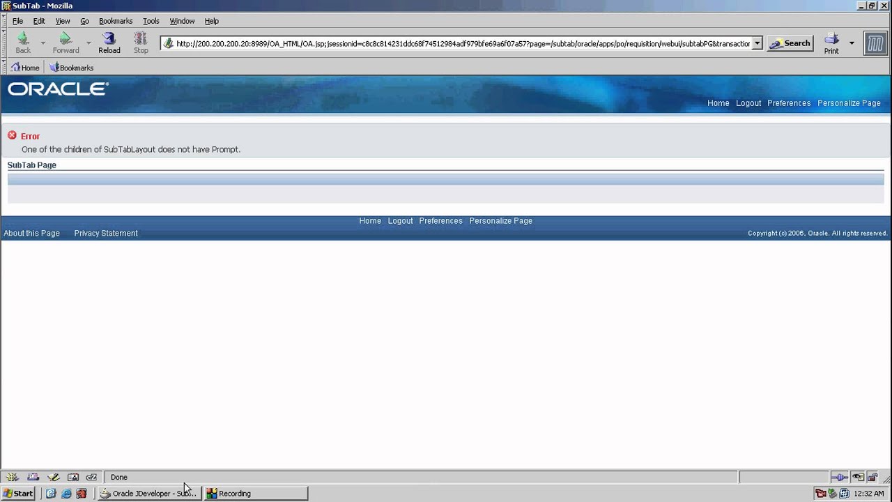 Tab Page in oaf - YouTube