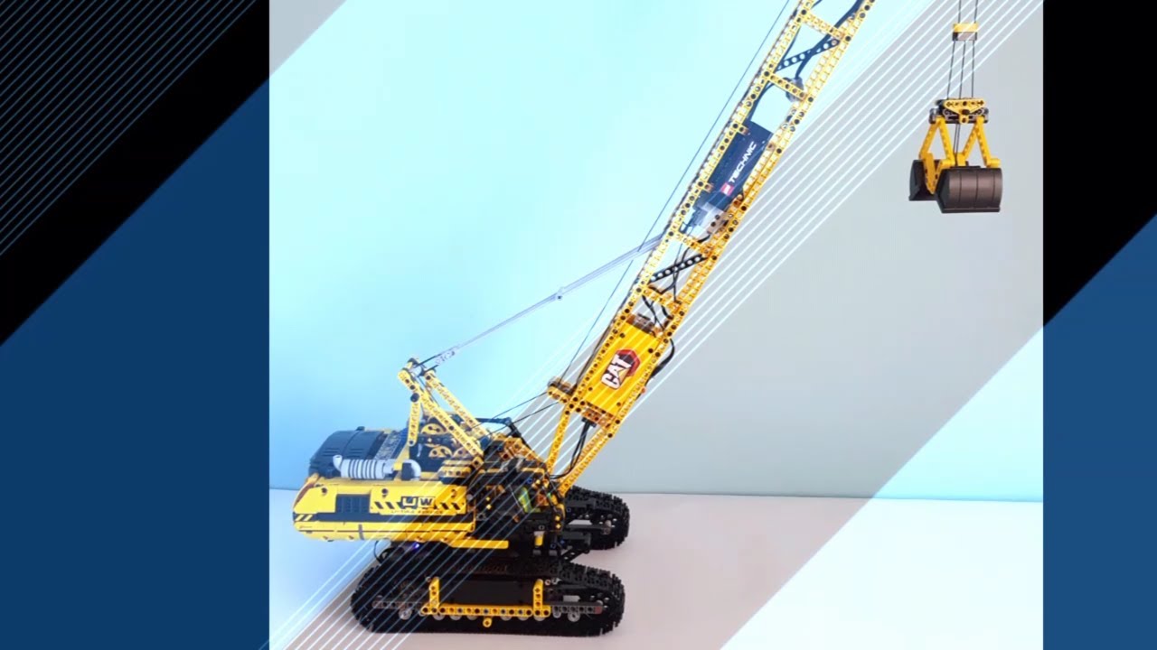 LEGO MOC RC Cable Excavator - YouTube