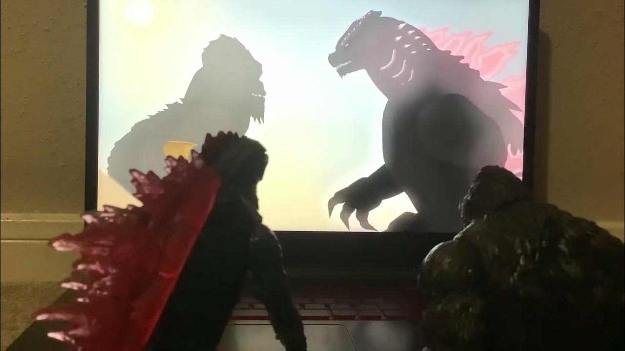 Godzilla and Kong react to Godzilla X Kong | The New Empire | Animation - YouTube