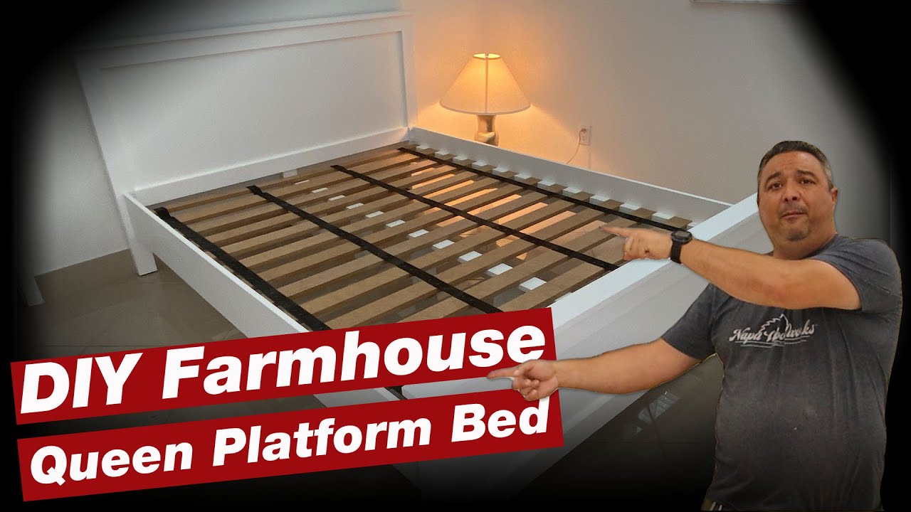 DIY Queen Size Bed Made from MDF. No box spring required. Platform ...