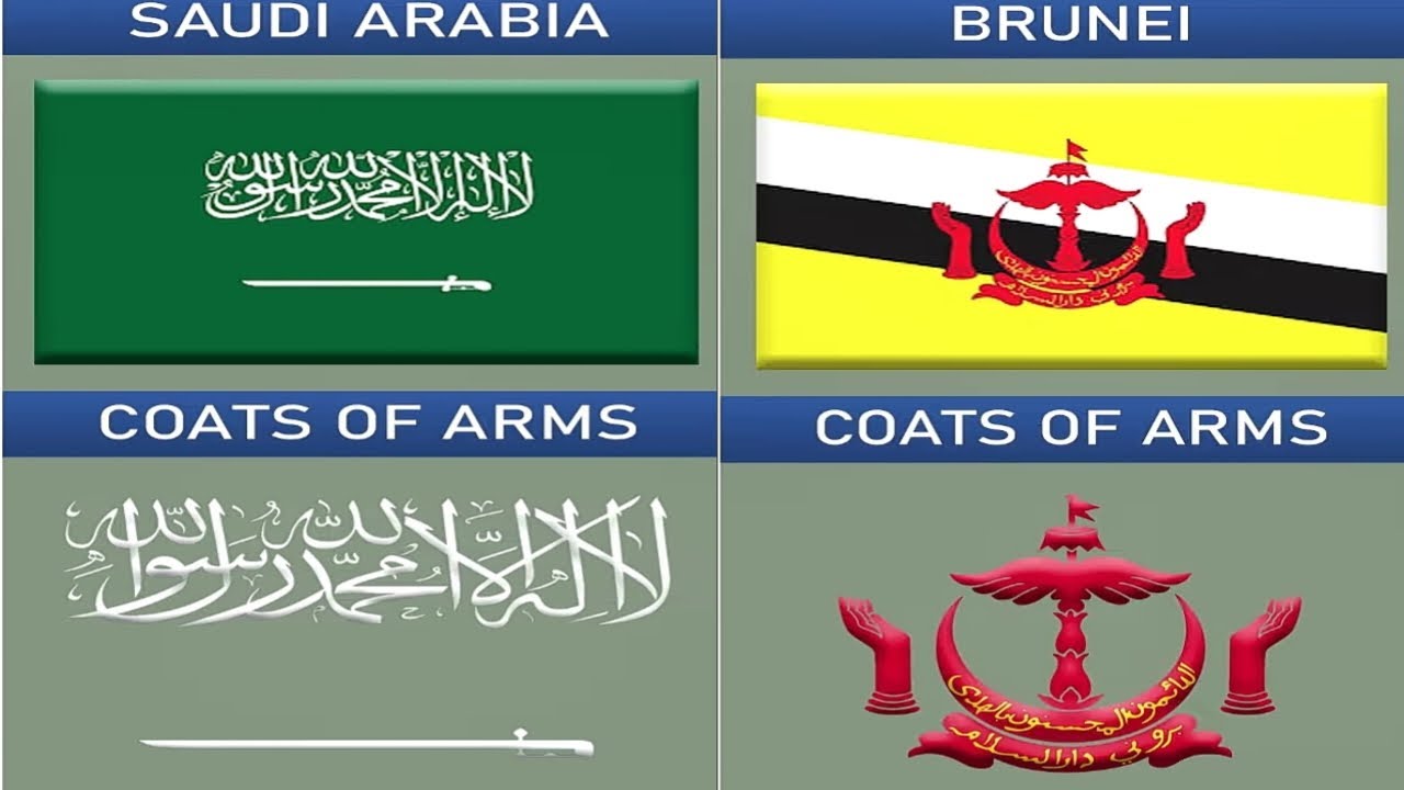 List of National Flags With Coats of Arms - YouTube