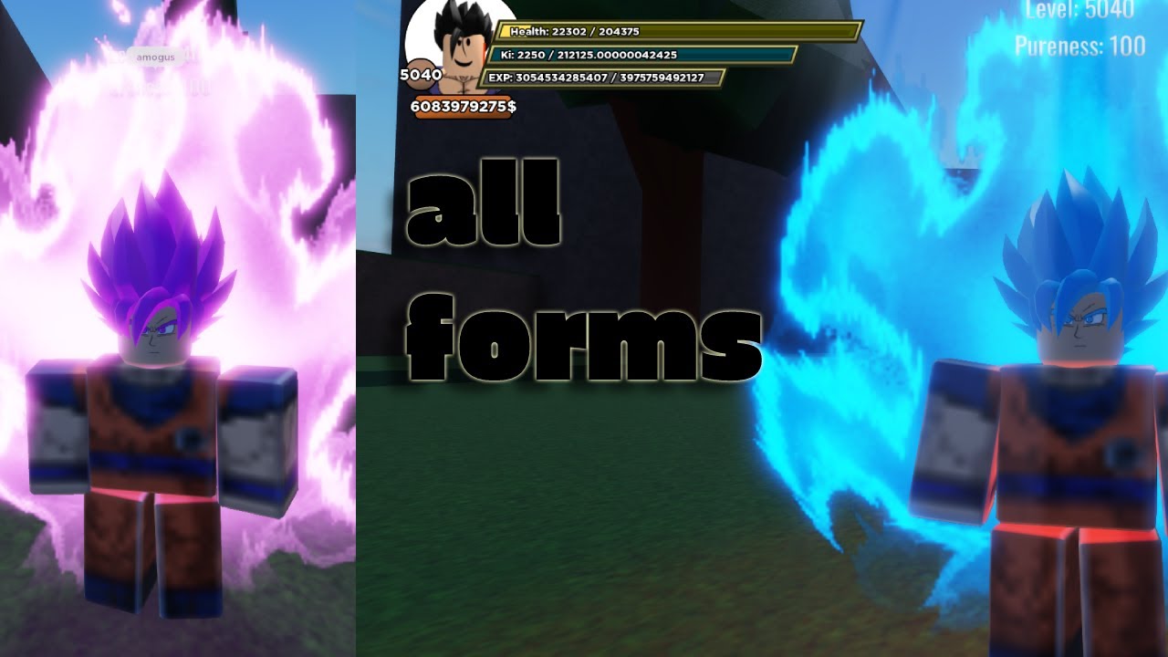 ROBLOX Son Goku: The Finale all forms - YouTube