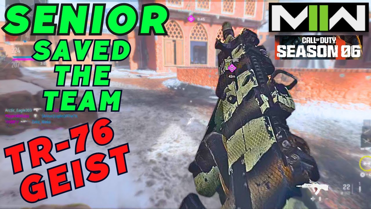The TR-76 Geist helped a senior save the match in MW2 Season 6 - YouTube