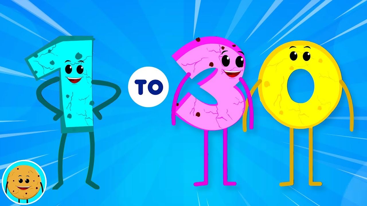 Cookies Numbers Song, Numbers from 1 to 30 & Learning Video for Kids ...