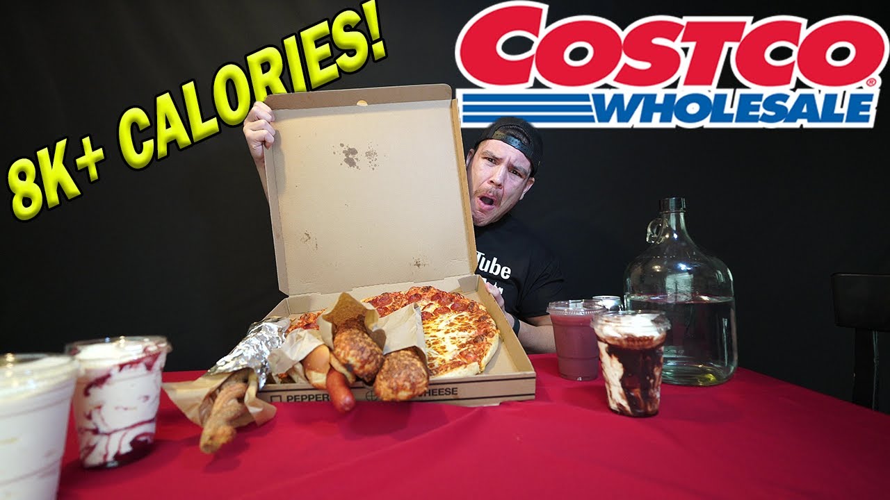COULD YOU EAT THE ENTIRE COSTCO MENU??? - YouTube