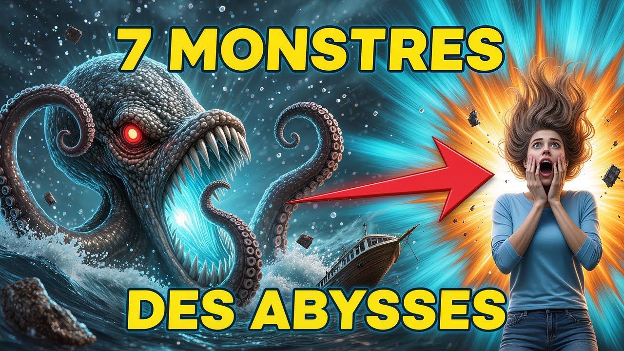 🐙 Les 7 Monstres Marins les PLUS TERRIFIANTS 🦑😱 (Le dernier engloutit ...