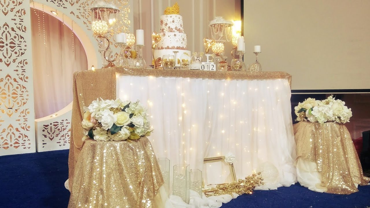bridal wedding cake table decoration ideas/Dollar tree centerpiece ...