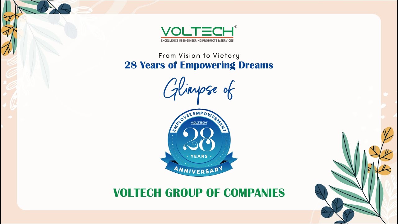 Glimpse of 28th Anniversary - Voltech Group of Companies😊 - YouTube