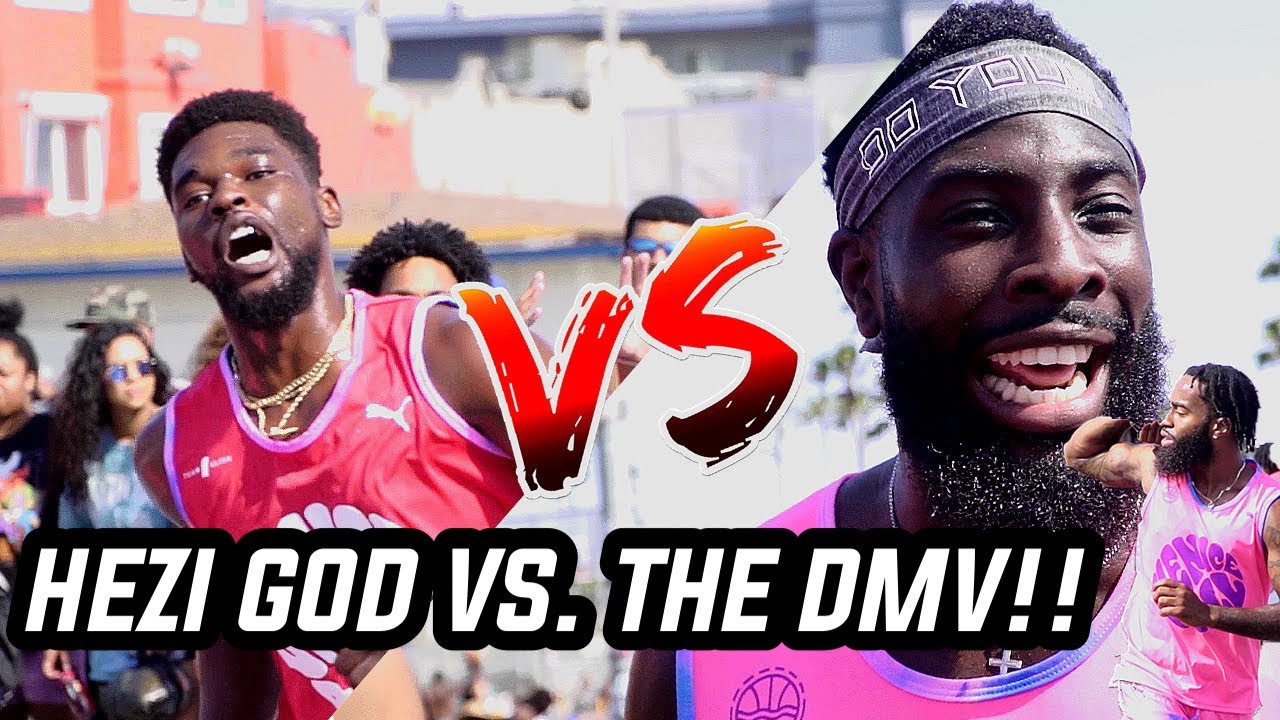Hezi God vs His Cousin and DMV BEST HOOPERS!!! at VENICE BEACH - YouTube