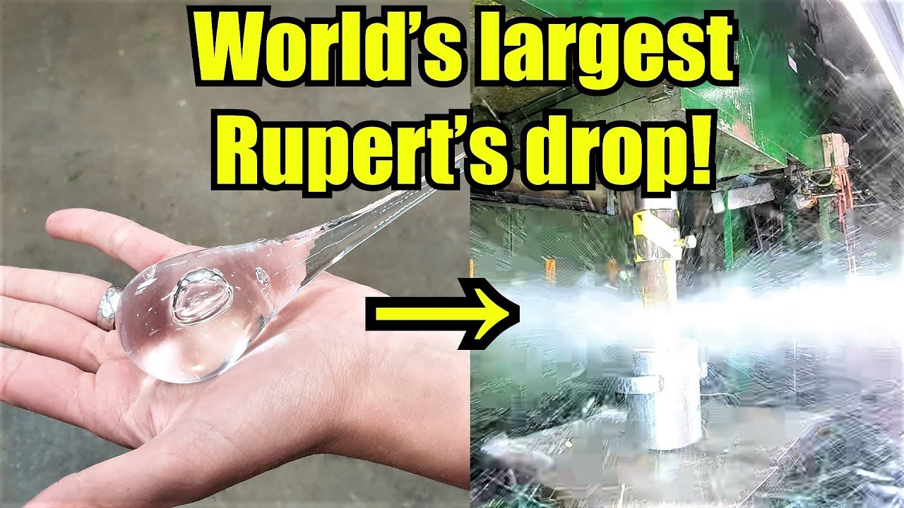 Rupert's Drop Vs. Hydraulic Press | Ultimate Compilation - YouTube