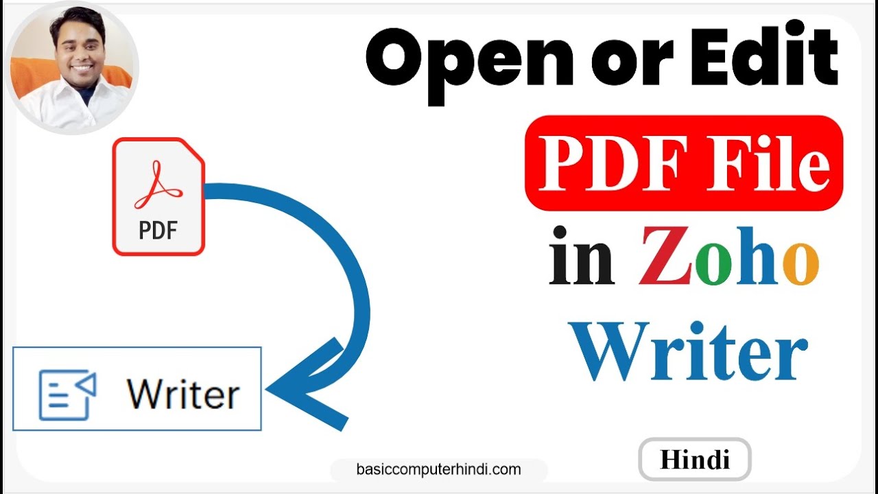 How to open or edit pdf file in zoho writer | convert pdf to zoho ...