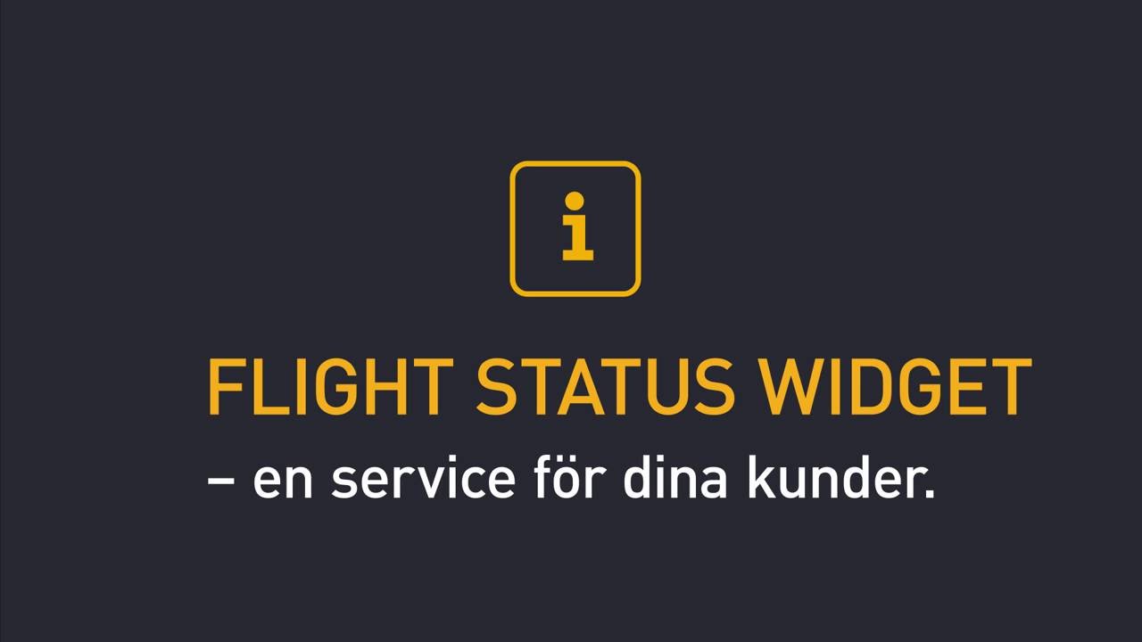 Så här fungerar "Flight status widget" - YouTube