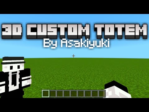 How to Make a 3D CUSTOM TOTEM in MCPE !!
