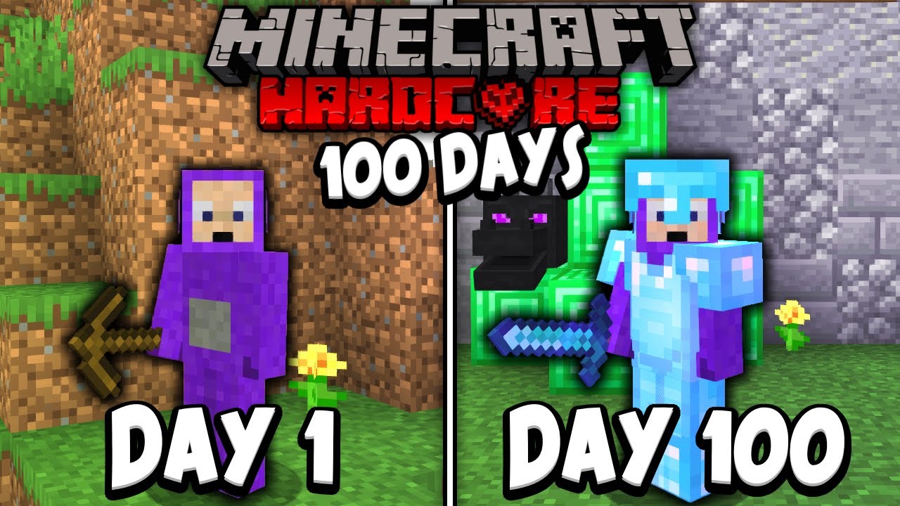 I Survived 100 Days in Minecraft Hardcore - YouTube