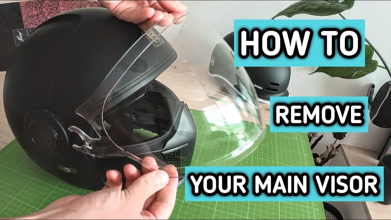 How to remove full face helmet visor of Noblemantech TK 02 or most full ...