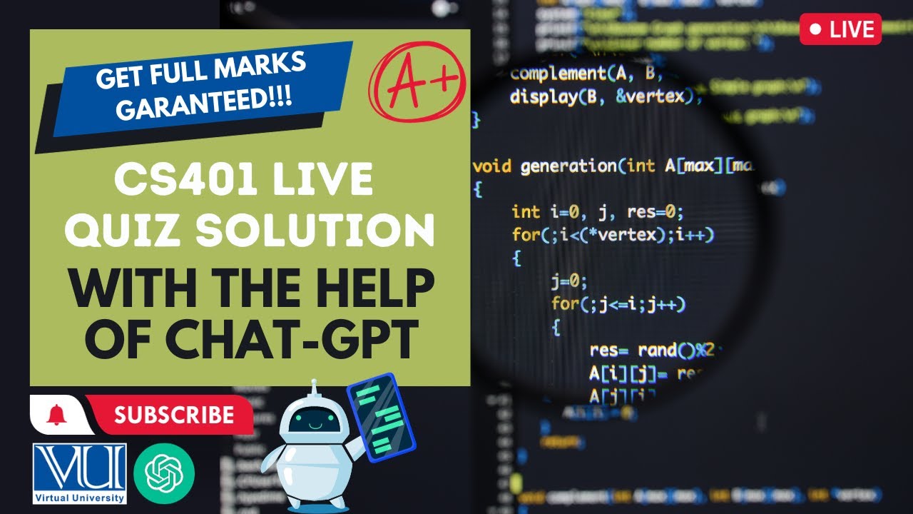 CS401 LIVE VU QUIZ 2| Get Full Marks Guaranteed 💯 ️ | 🔥 Hack 🔒 Quiz ...