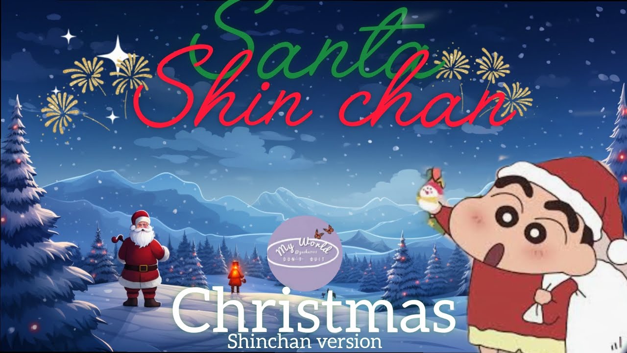 shinchan in Christmas 🎄☃️||santa shinchan||shinchan song dialogue ...